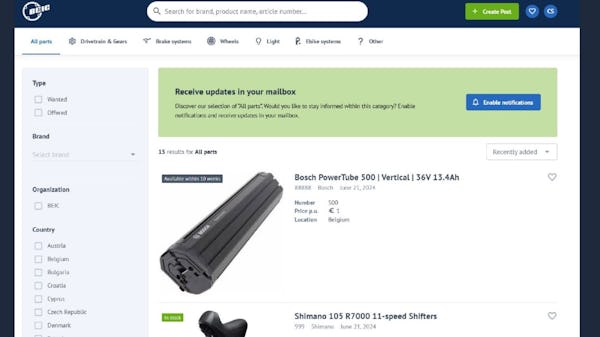 OEM trading platform launched for e-bike and bicycle components